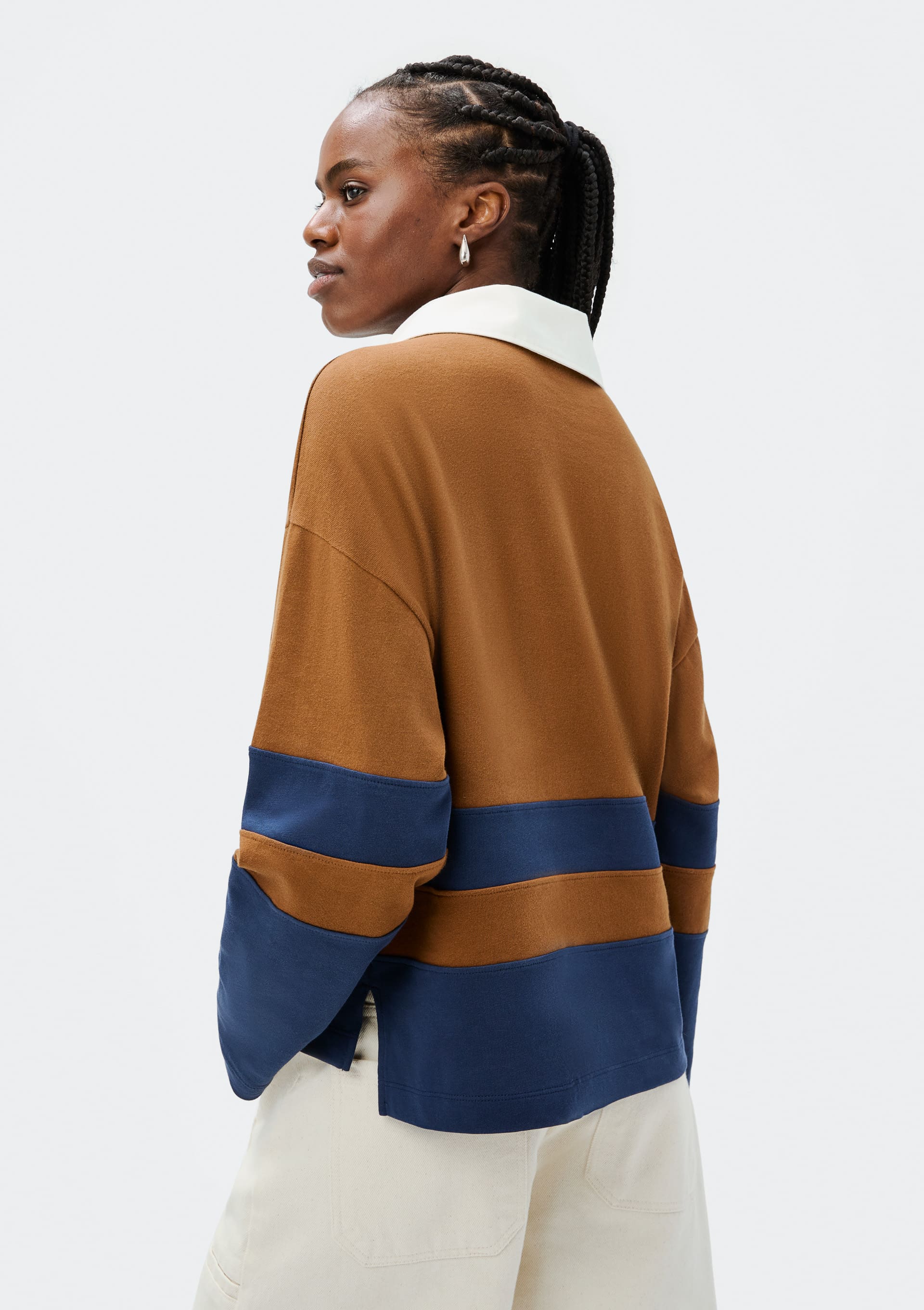 Blusão Feminino Oversized Gola Polo - Marrom | Hering