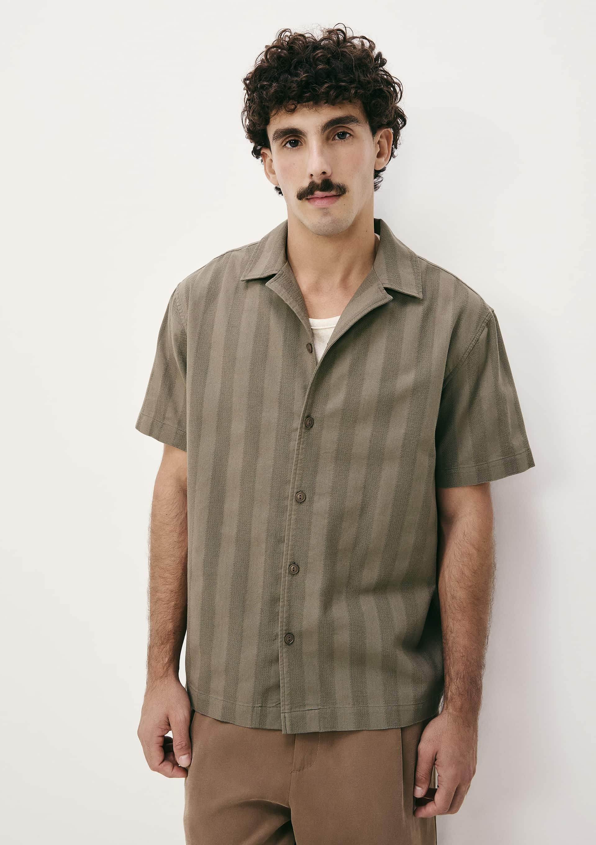 Camisa Masculina Relaxed Em Algodão - Verde | Hering