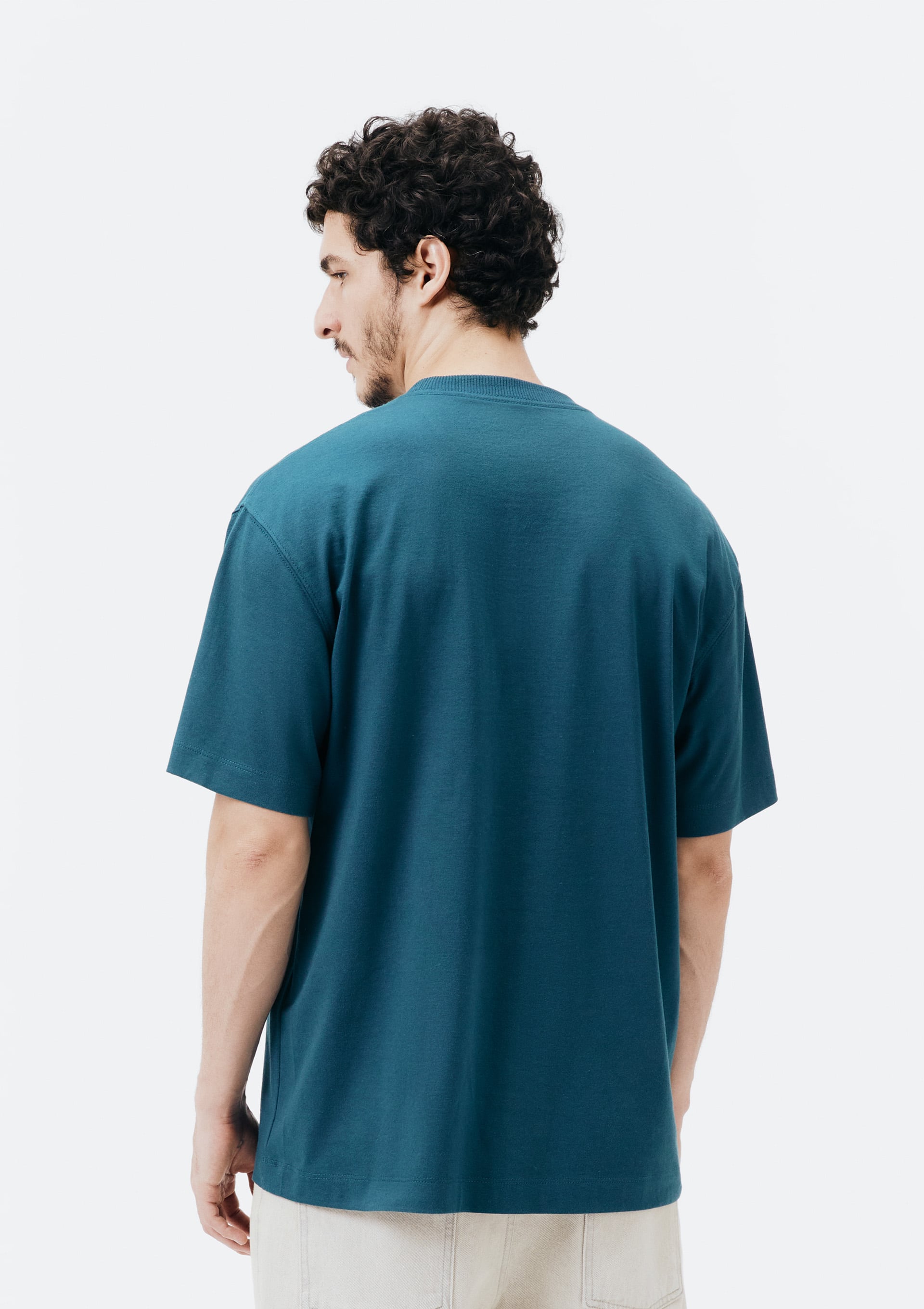 Camiseta Unissex Relaxed Manga Curta Com Bordado - Verde | Hering