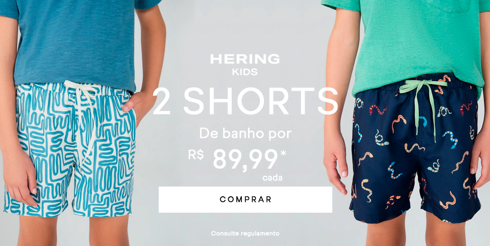 Combo infantil é na Hering Kids!